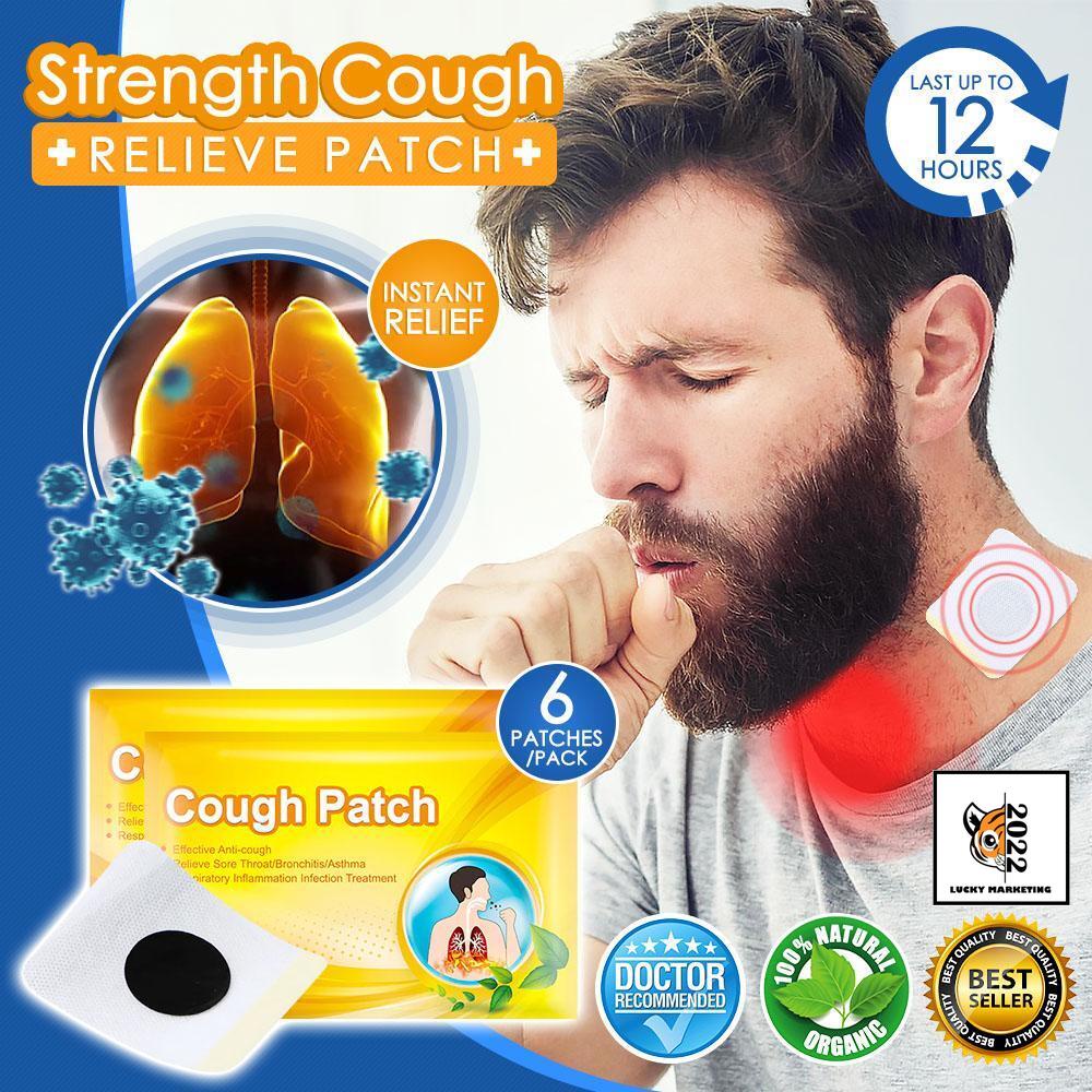 [12-PCS] ORIGINAL & EFFECTIVE Anti Cough Relief Patch 12-Hours Strong ...