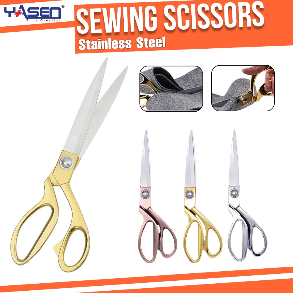 Professional Tailor Scissor Heavy Duty Stainless Steel Vintage Shears ...