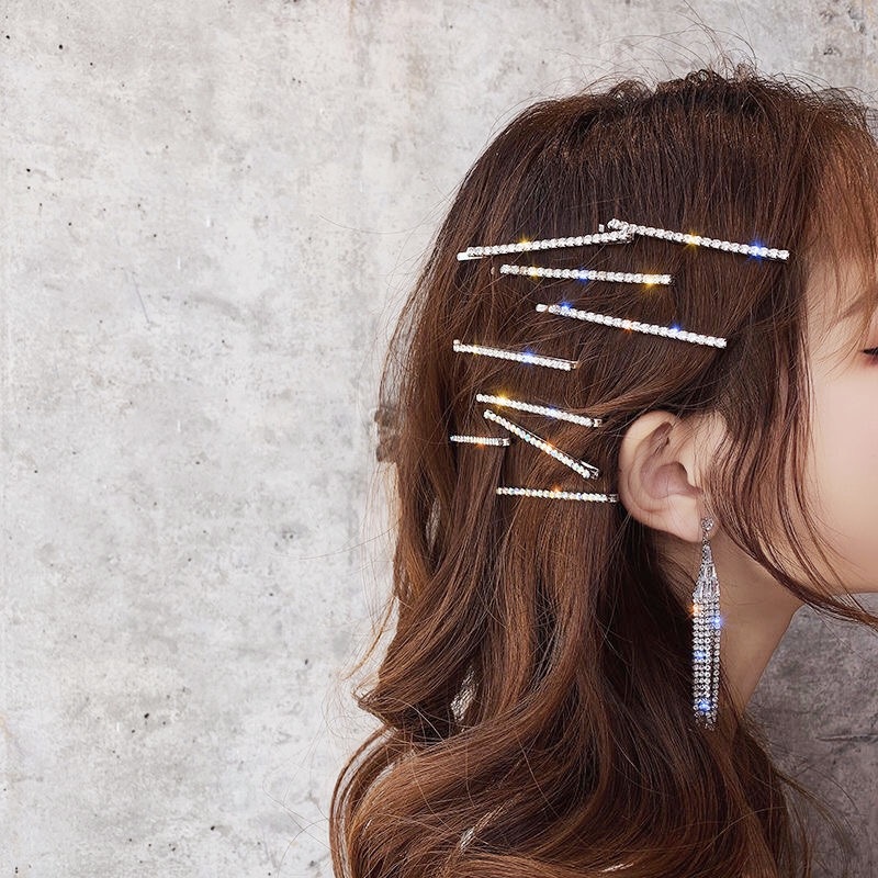 Jennie Hairpin 4pcs/set Hair Clip Korean High Quality Flash Rhinestone ...