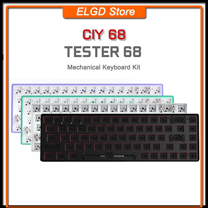 CIY Tester68 GK68 65% Layout 2.4G/Bluetooth Wireless Mechanical ...