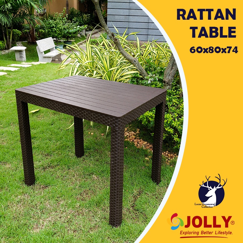 RATTAN DINING TABLE 30X48 RATTAN TABLE / STURDY RECTANGULAR OFFICE ...