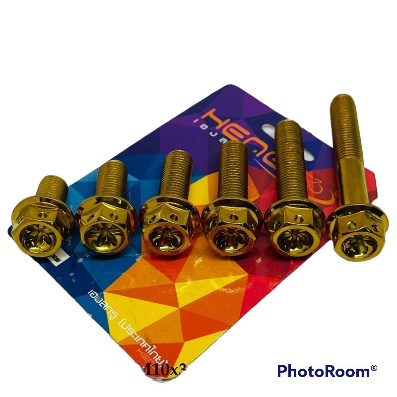 Gold bolt 10mm size#14 10x20mm to 10x60mm sold for 1pc | Shopee Philippines