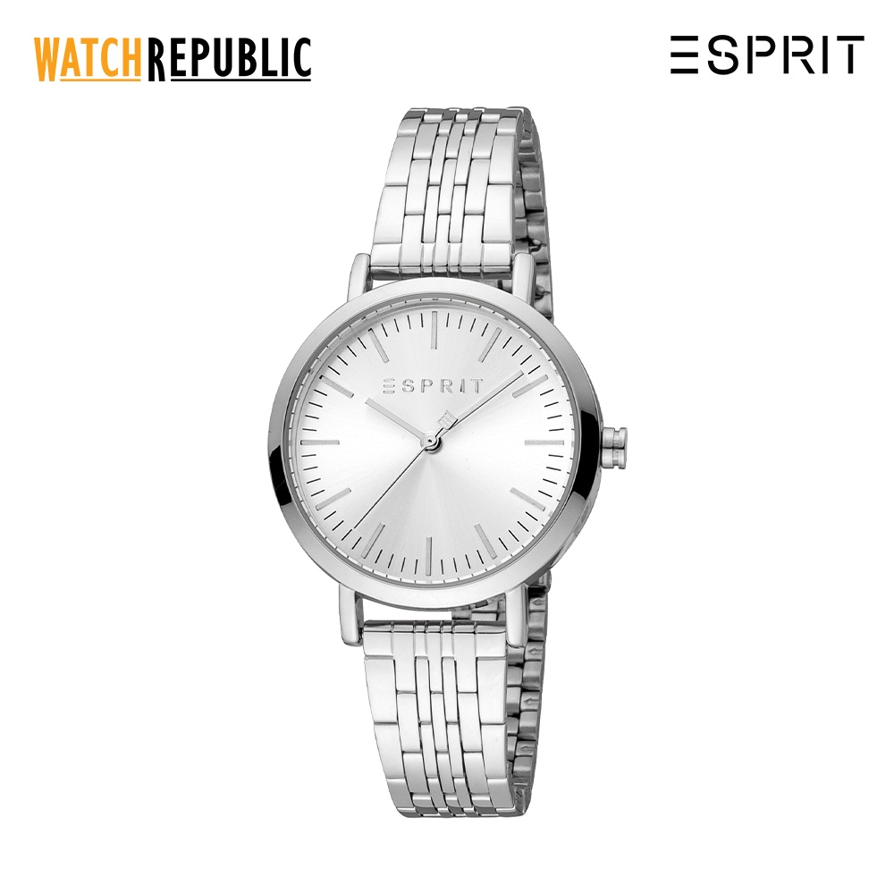 Esprit Ennie Silver Stainless Steel Analog Quartz Watch For Women ...