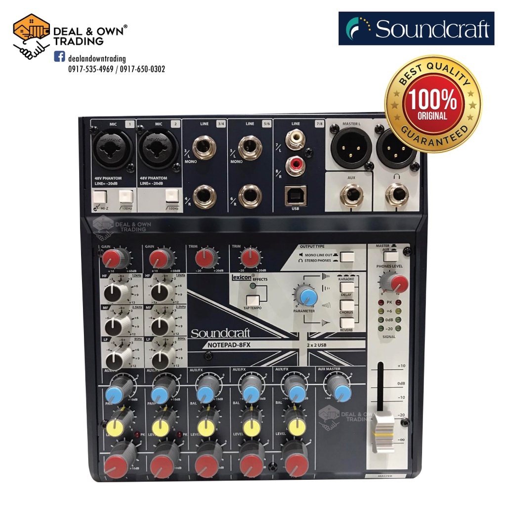 Soundcraft Notepad-8FX Mixer with Effects (Original) | Shopee Philippines