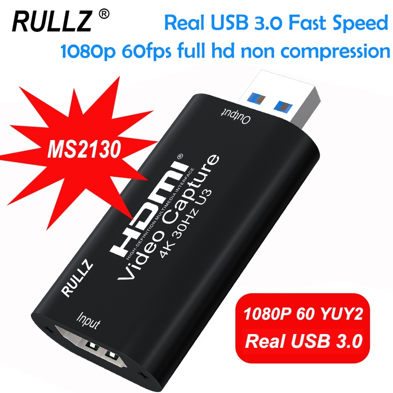Real USB 3.0 HDMI Video Capture Card Yuy2 Full HD 1080P 60fps Ms2130 ...