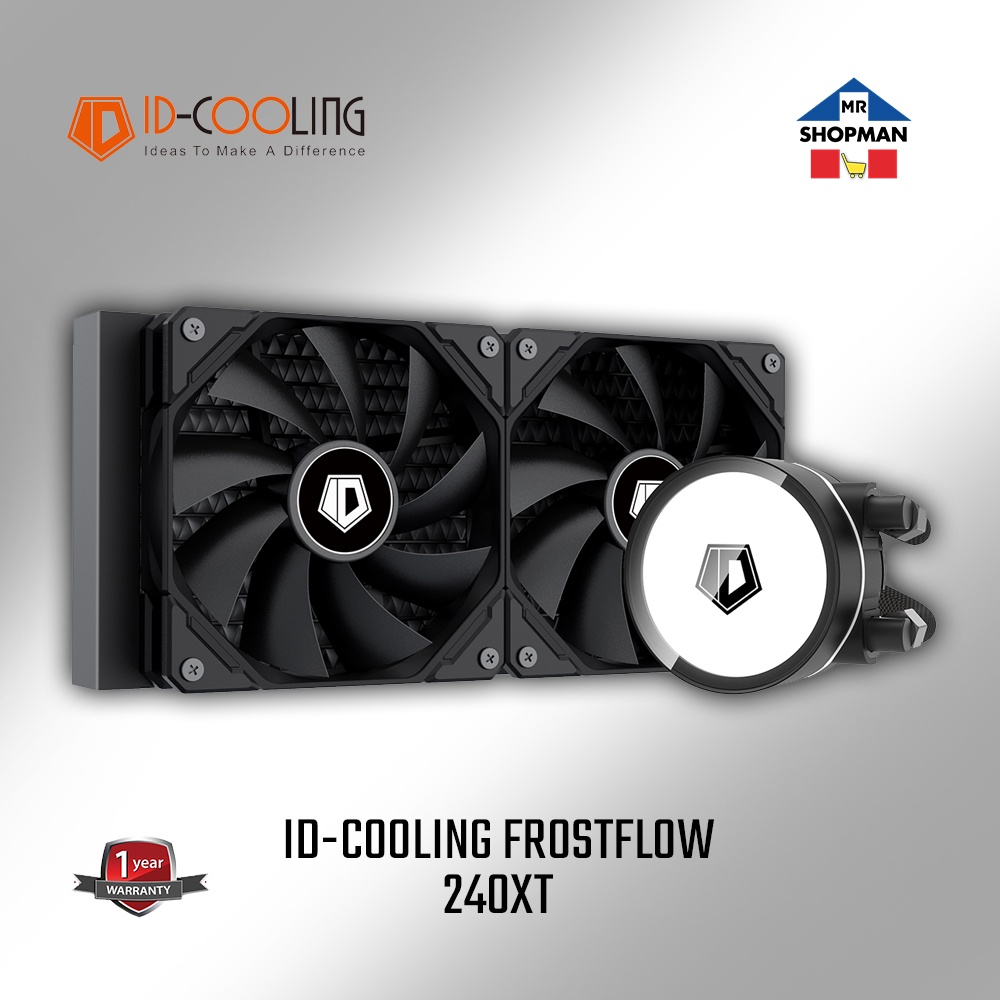 IDCooling Zoomflow 240XT V2/ 360XT Black/White /FrostFlow SNOW ARGB AIO CPU Liquid Cooler Id ...
