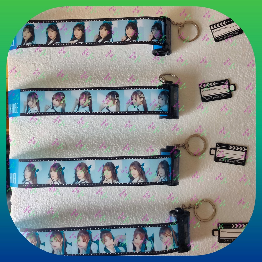 Film Roll Keychain CGM48 Kink Sita Shampoo Nini Pim Punch Mina Nina Blue Clear Cgm Camera Photo ...
