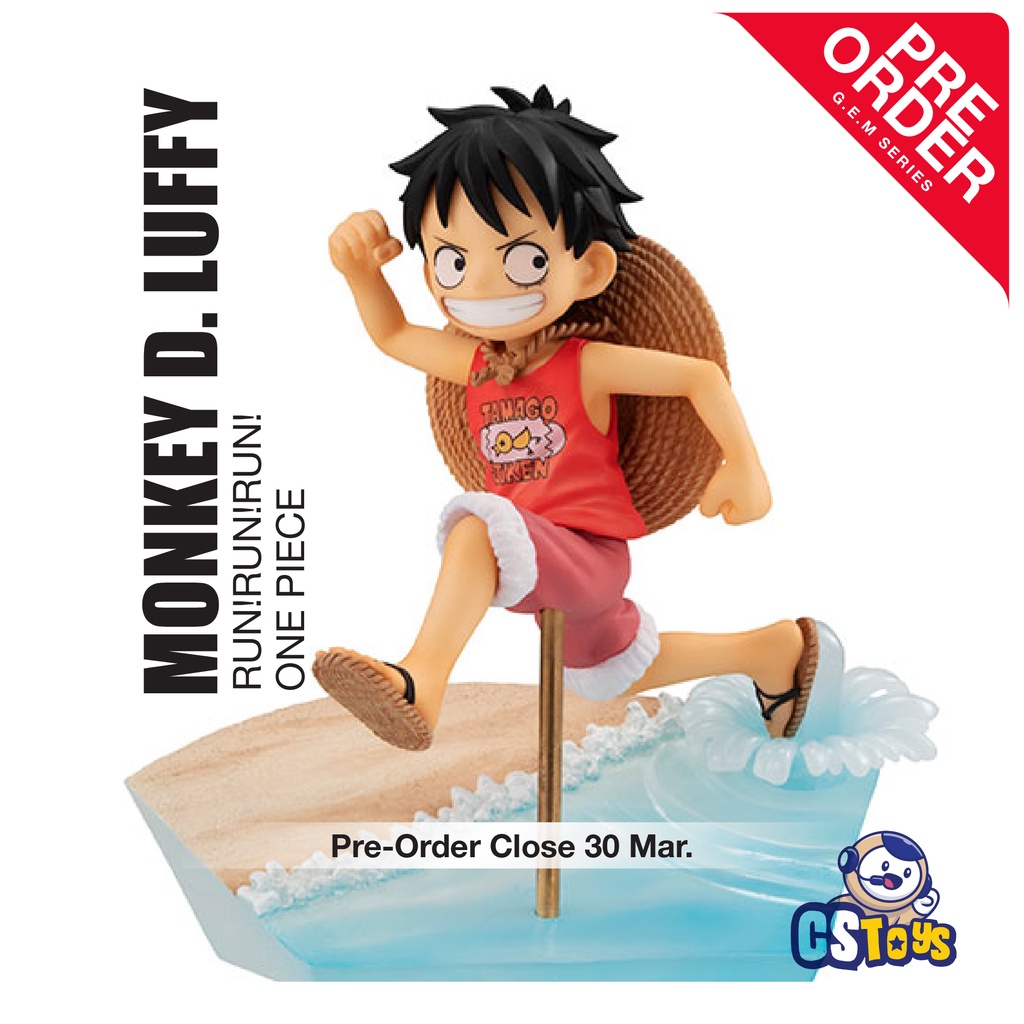 Servation Products Gem Series ONE PIECE Monkey D. Luffy RUN!RUN!RUN ...