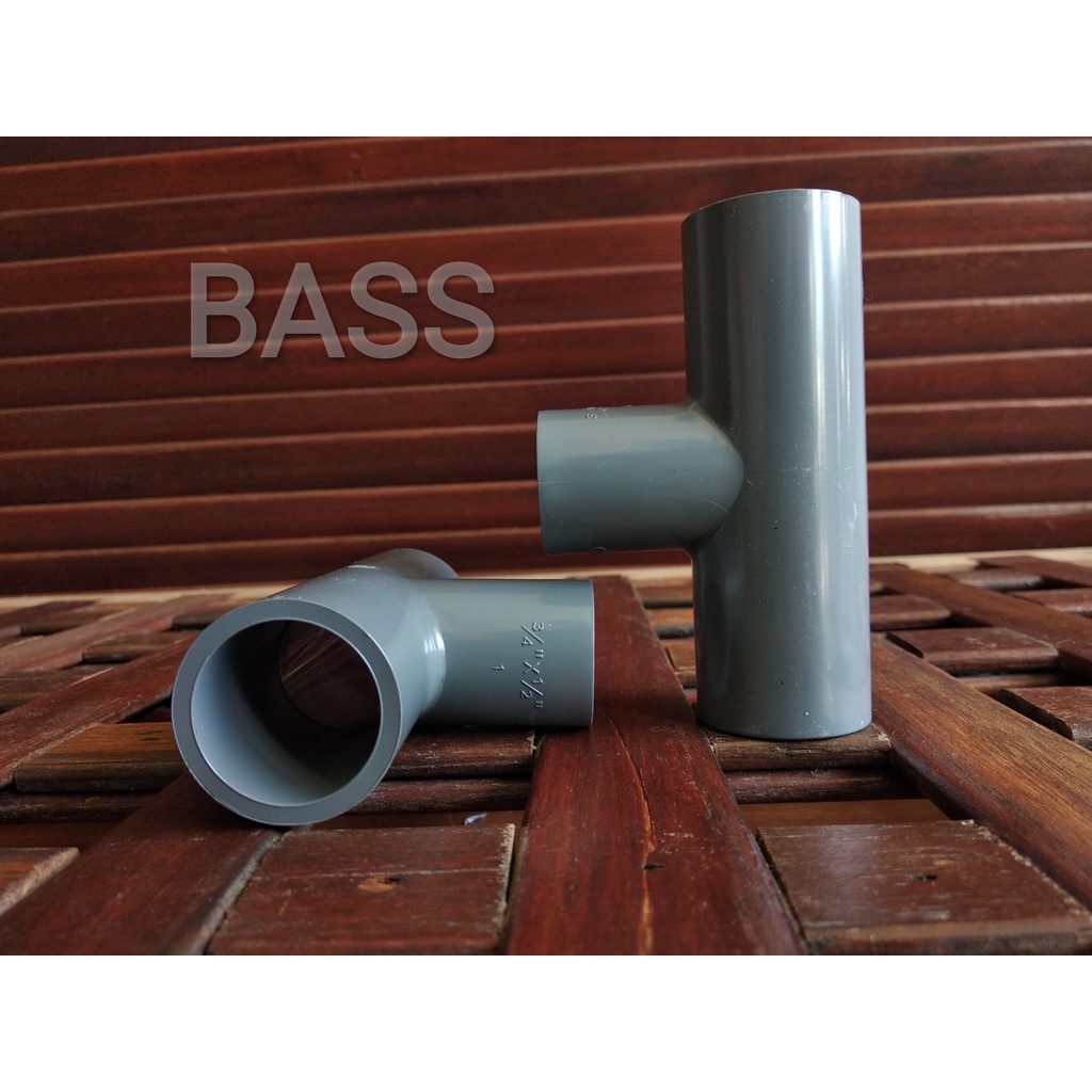 Tee Reducer PVC Lesso AW 3/4" x 1/2" Inch Tee Red Vlok PVC Pipe ...