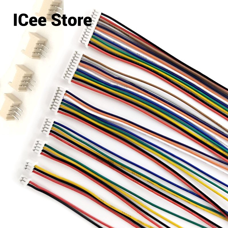 10 Sets MICRO JST Wire with Connector 1.25mm Pitch Female Connector Wire 15cm 28AWG 2/3/4/5/6 ...
