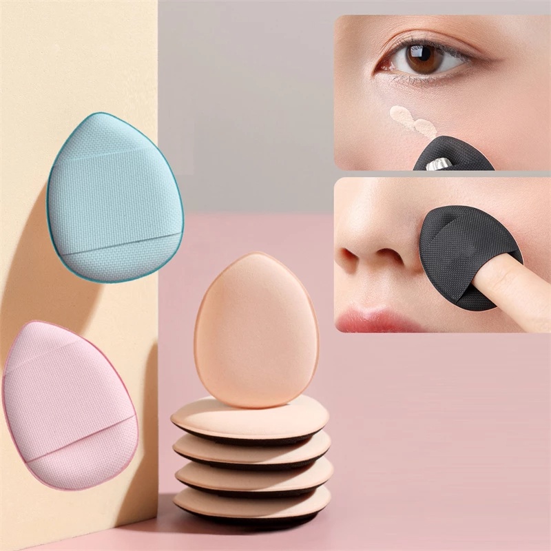 1PCS mini finger puff set makeup sponge concealer foundation details ...