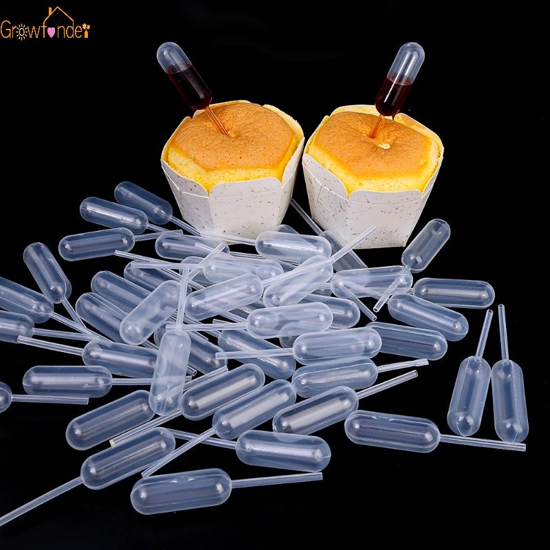 50Pcs 4ml Eco-Friendly Plastic Squeeze Transfer Pipettes Dropper ...