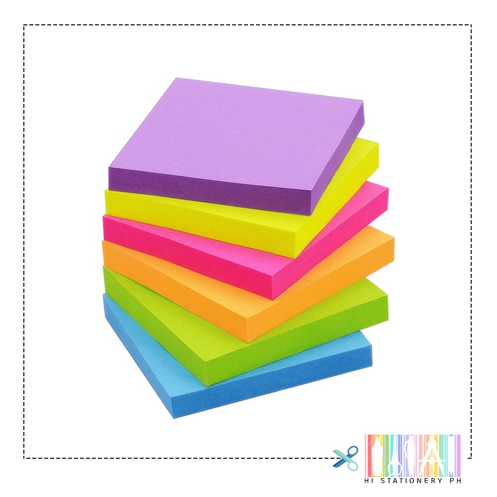 3x2 3x3 4x3 4x6 Pastel Color Stick Notes Memo Pad Random Color Self ...