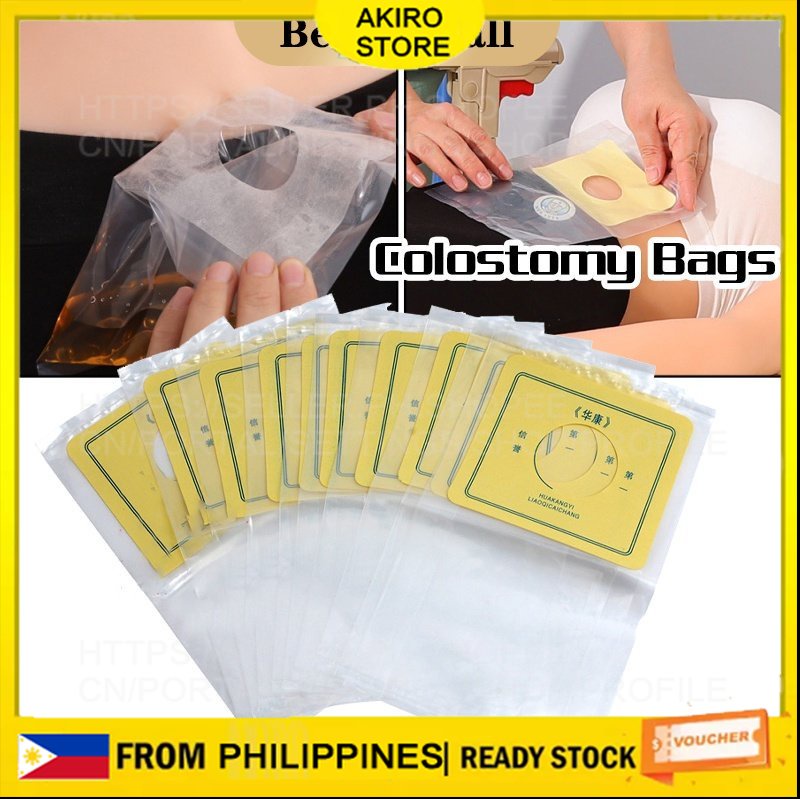 50pcs Colostomy Bag Disposable Medical Seal Ostomy Bag Ostomy Care ...