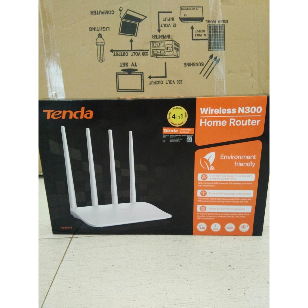 F6 ROUTER 300Mbps N300 4 Antenna Wi-Fi Router | Shopee Philippines