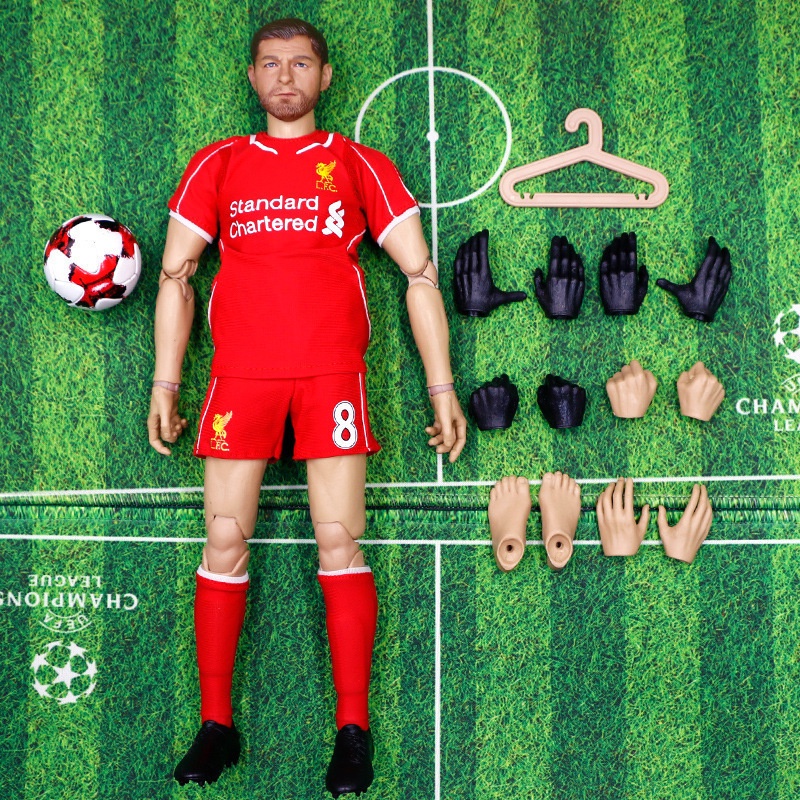 Messi logo CR7 Neymar Mbappe Salah Dybala Action Figure Movable Joins ...