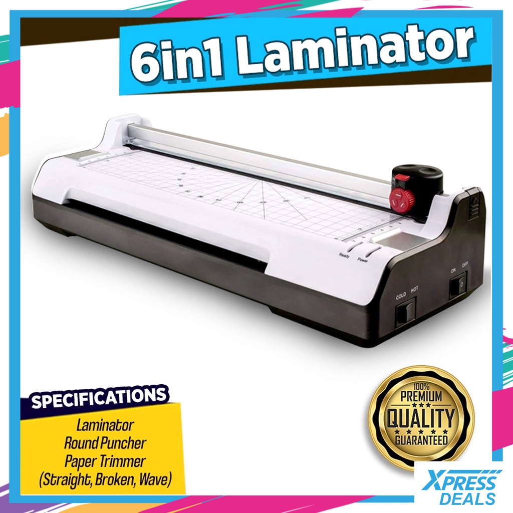 Xpress Deals 3in1 Hot And Cold Laminating Machine A4 Max Laminate