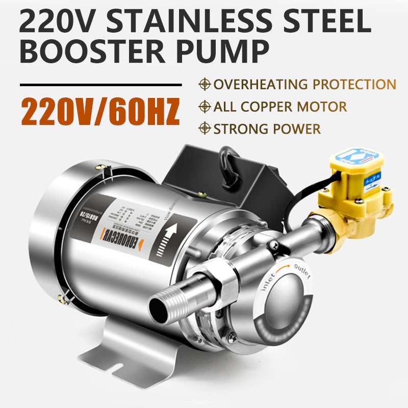 Water Booster Pump 220V 60HZ 120W/180W/280W Automatic Home Shower ...