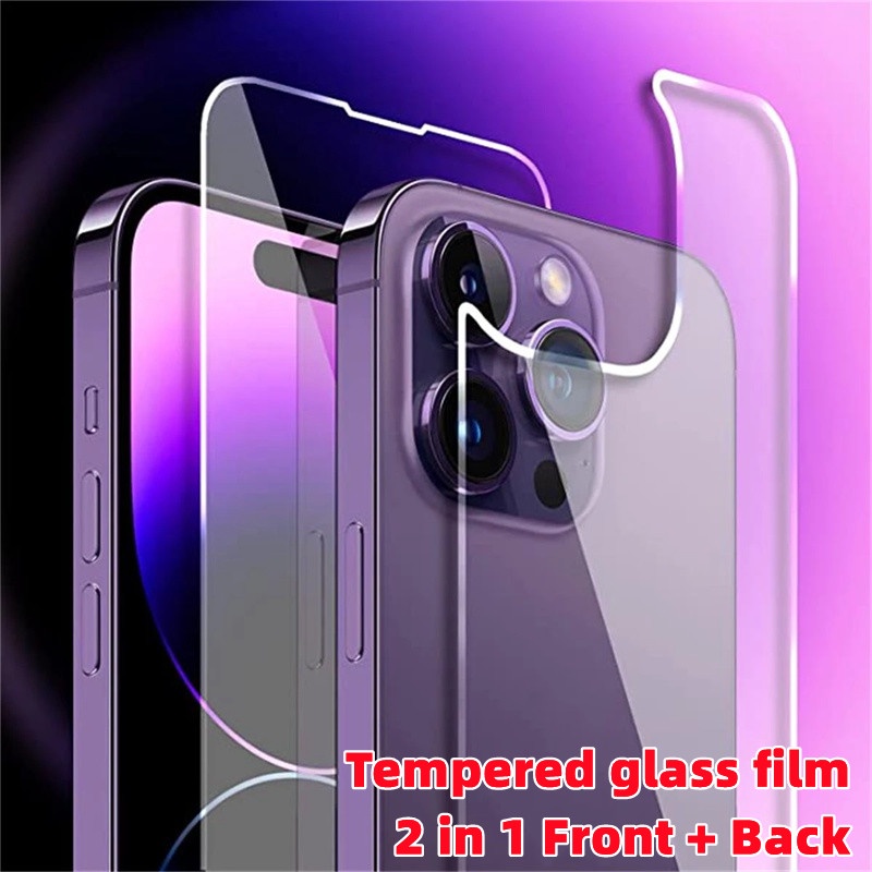 Luxury HD tempered glass film for iPhone 14 Pro Max Plus 13 12 Pro Max ...