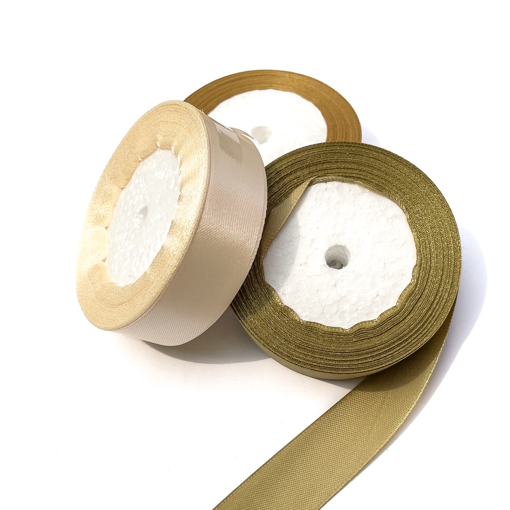 1 inch Satin Ribbon 25mm Single Faced Gift Wrapping Ribbons (25 yards ...