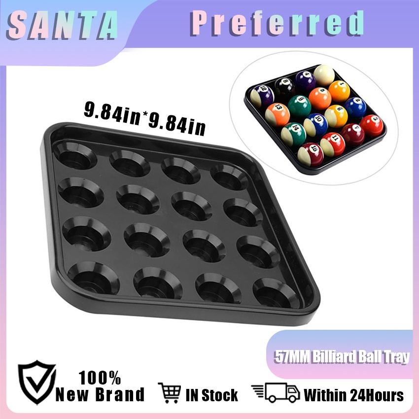 16 Holes 57mm Pool Ball Billiard Ball Holder Tray | Shopee Philippines