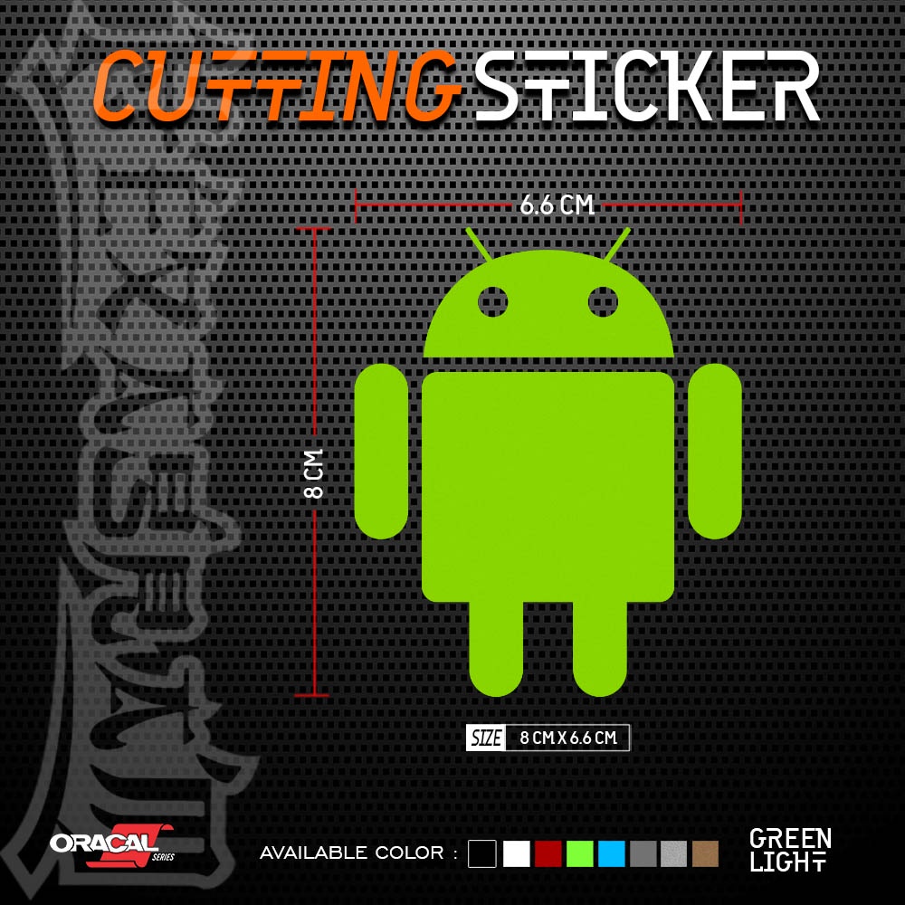 Cutting Sticker Android Logo | Android Logo Cutting Sticker | Shopee ...