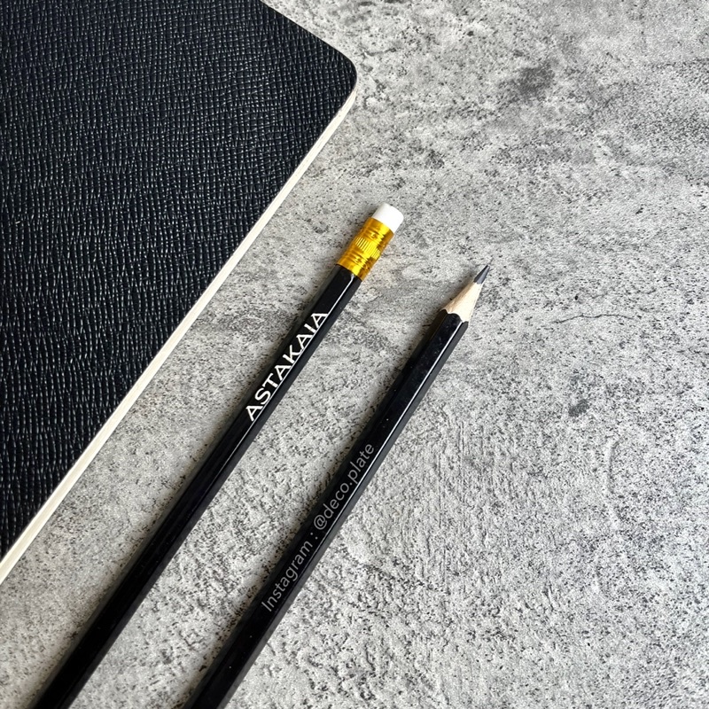 KAYU Hotel pencils | Custom pencils | Pencil with eraser | Wooden ...
