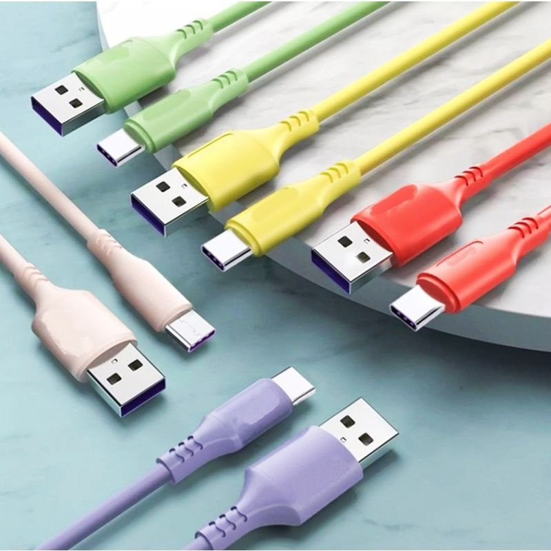 Liquid Silicone charging cable IOS/V8 (micro-USB) | Shopee Philippines