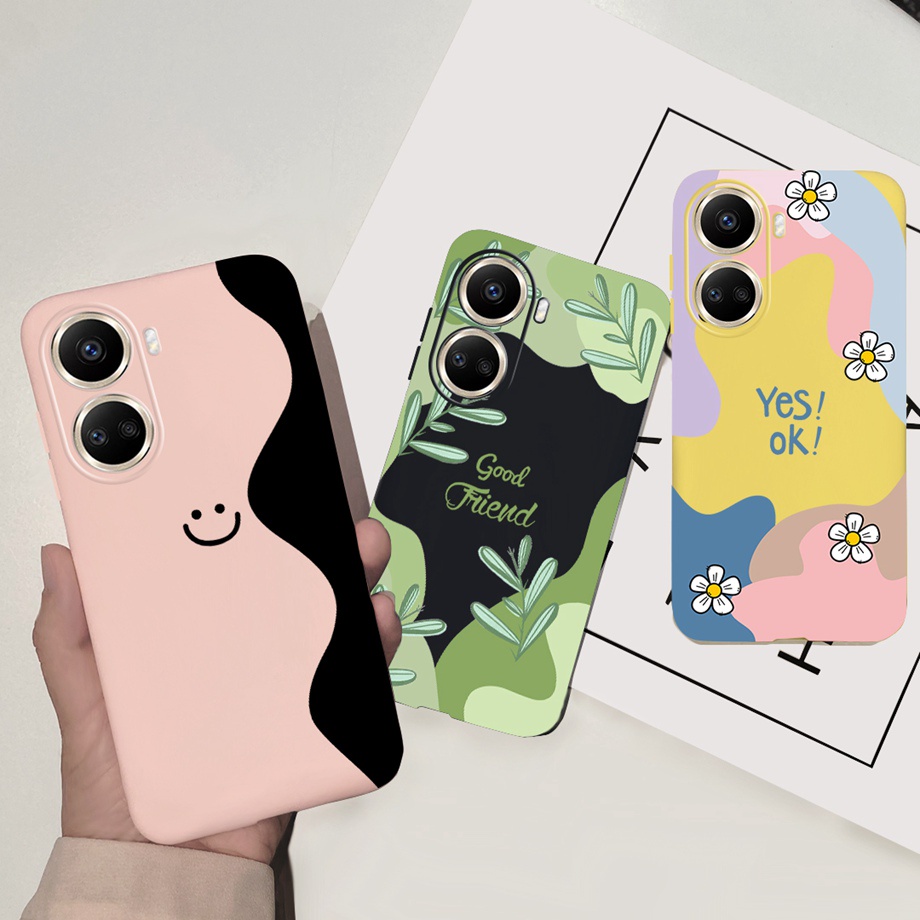 Huawei Nova 10 SE Case New 2022 Design Painted Matte Soft Silicone Back ...
