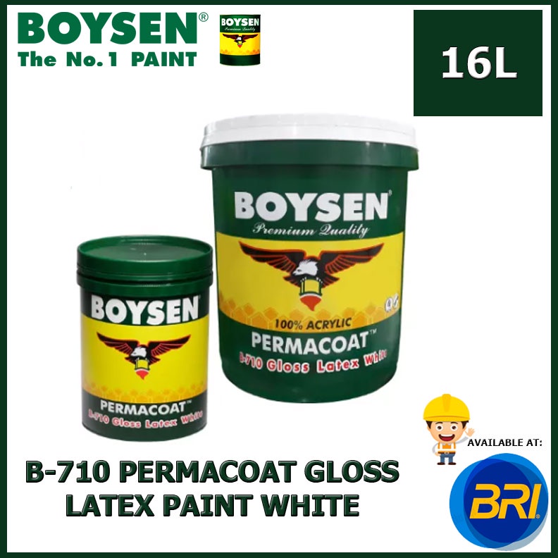 BOYSEN Gloss Latex White B-710 16L | Shopee Philippines