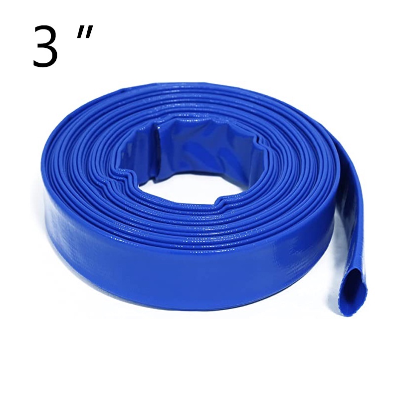 2"3"4" Inch 3M To 10M Duct Flat Blue Hose Discharge Submersible Water ...
