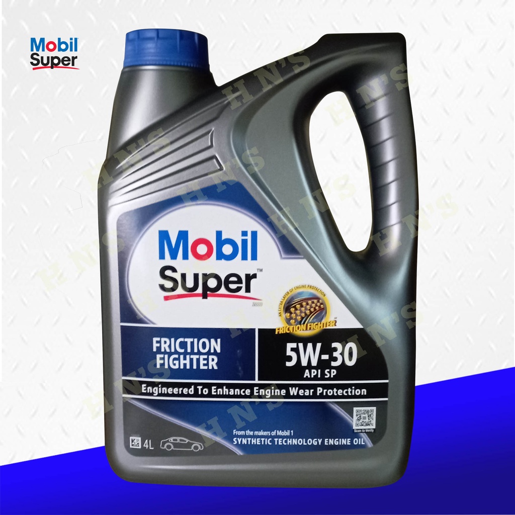 Mobil Super 2000 Friction Fighter 5W-30 API SP 4L ( 1 Gallon ) | Shopee ...