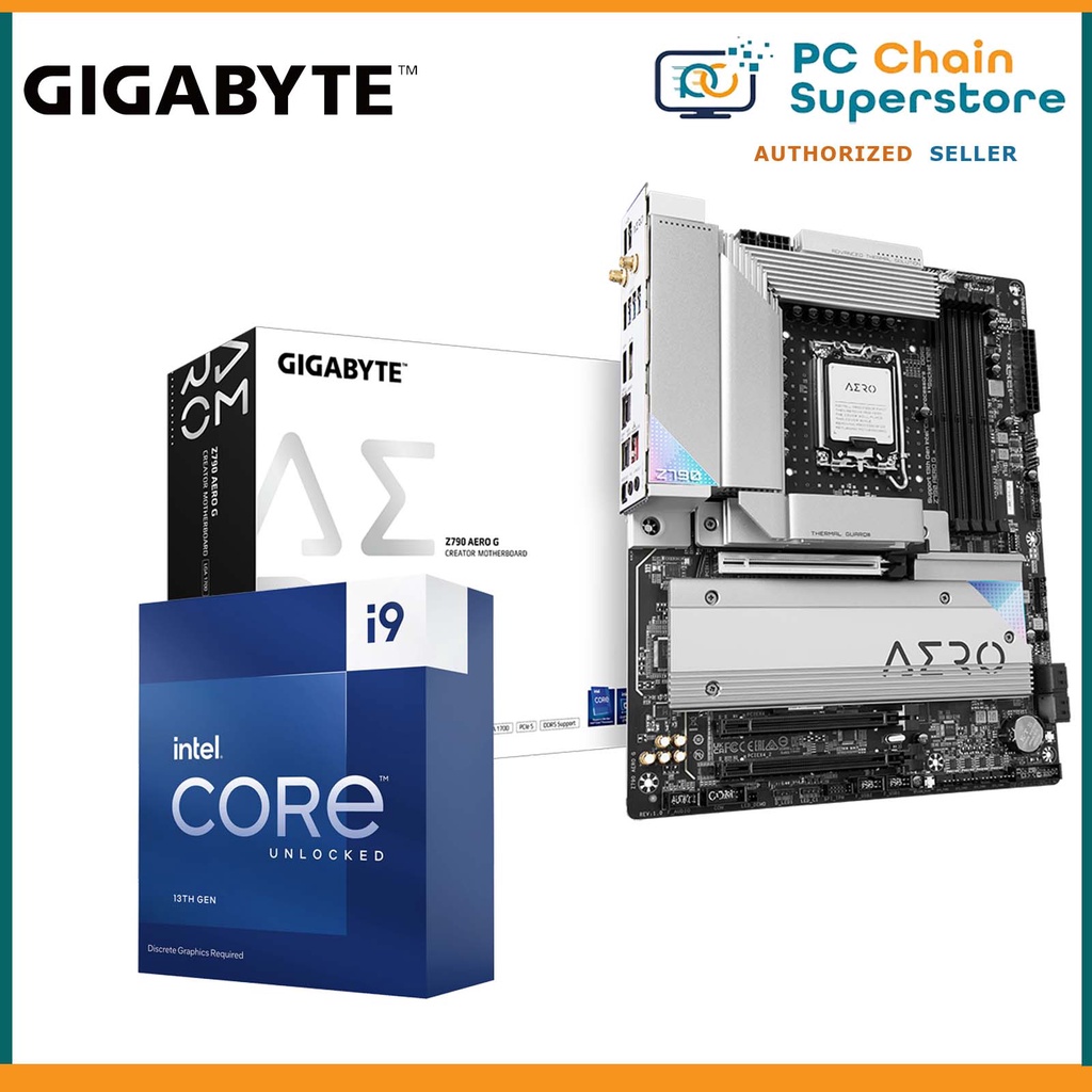 (Bundle) Intel i9-13900KF 13th Gen Processor + Gigabyte Z790 Aero G ...