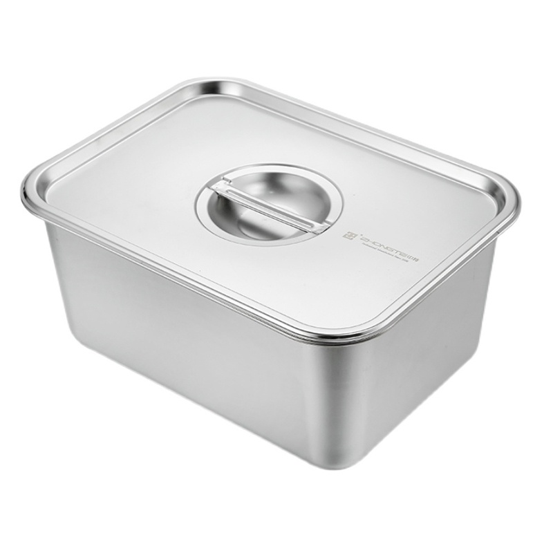 1/2x15cm Stainless Steel Gastronorm Pan/Food Pan with Cover 304 Food ...