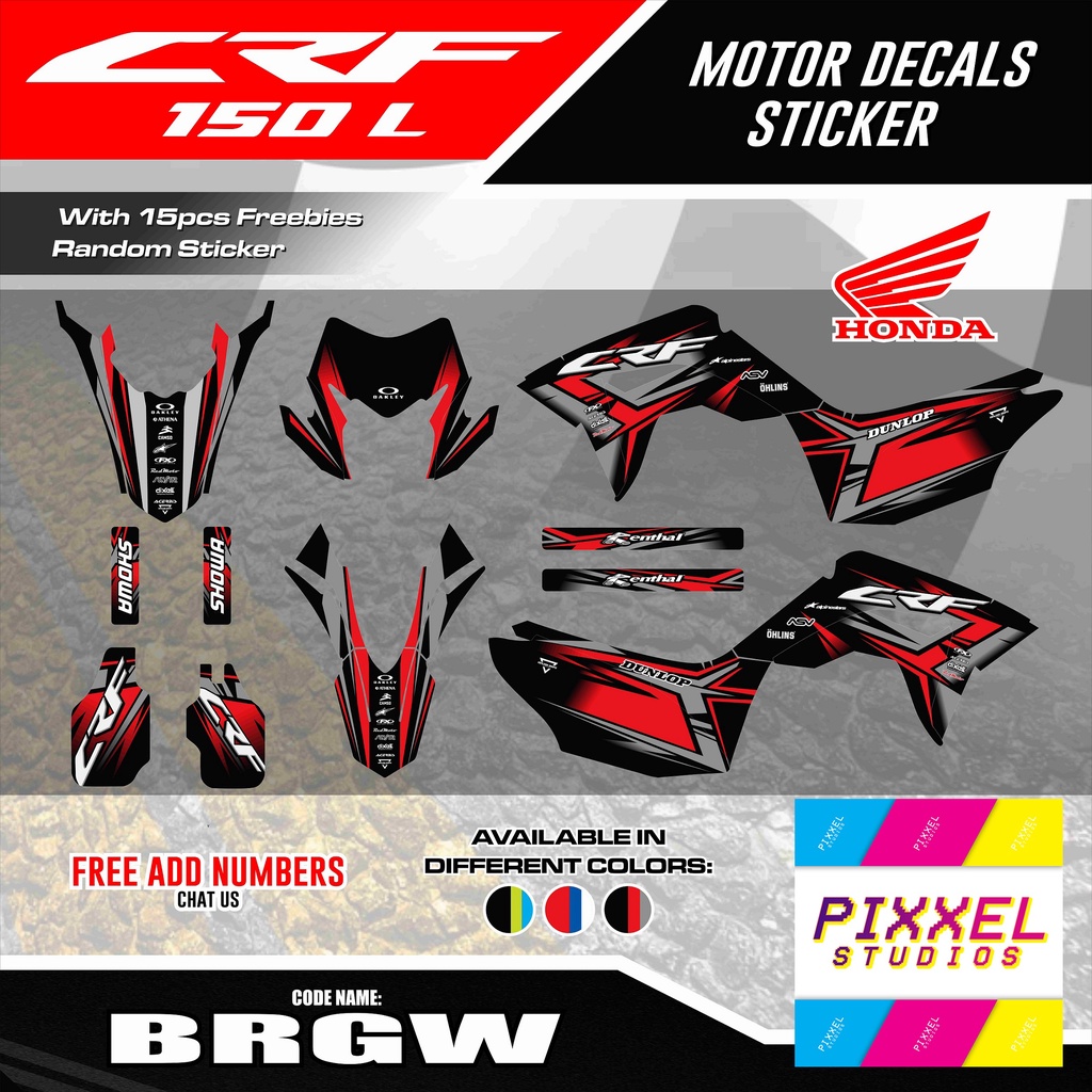 Honda CRF 150 Full Body Sticker Decals BATCH 1 | Shopee Philippines