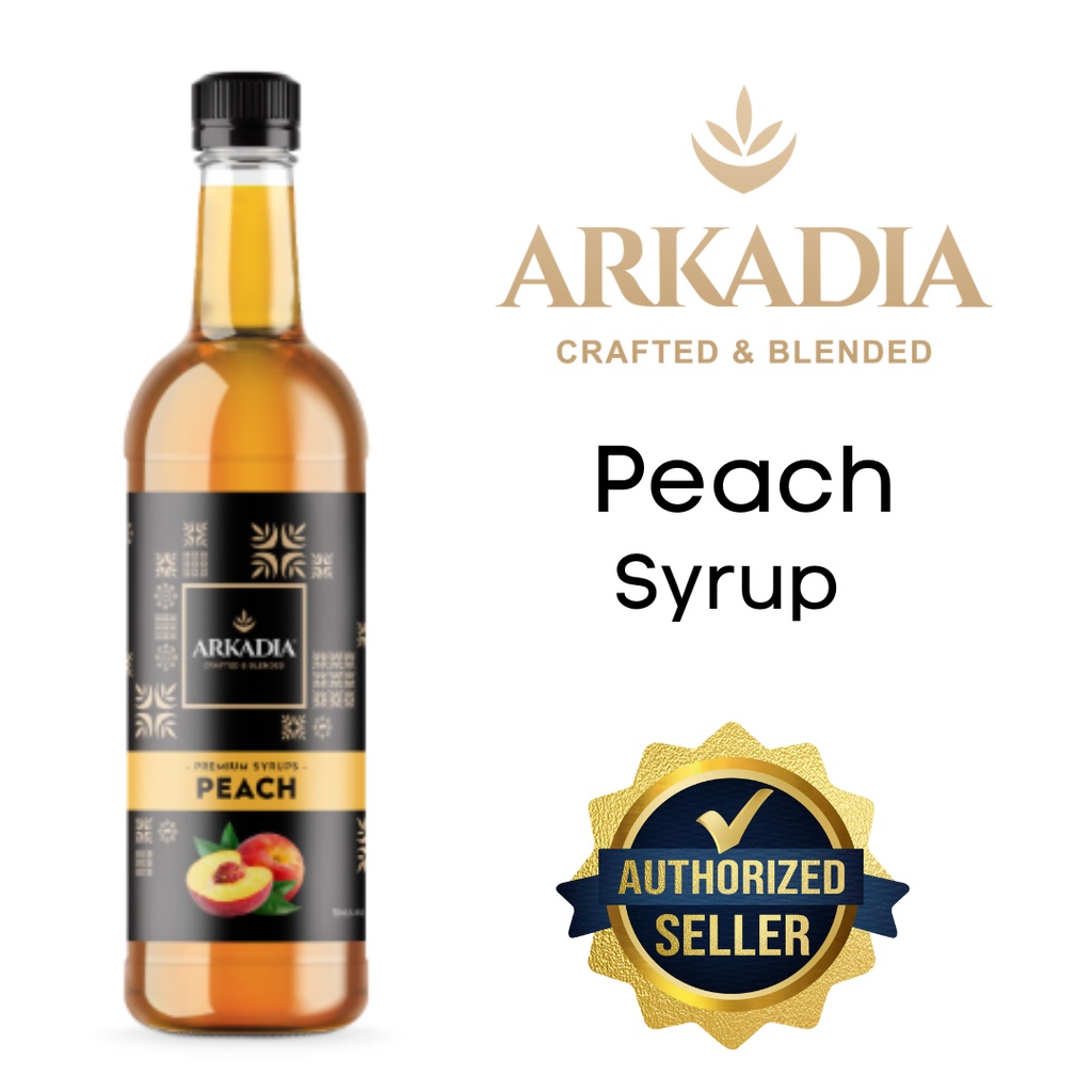 Arkadia Premium Peach Syrup 750ml | Shopee Philippines