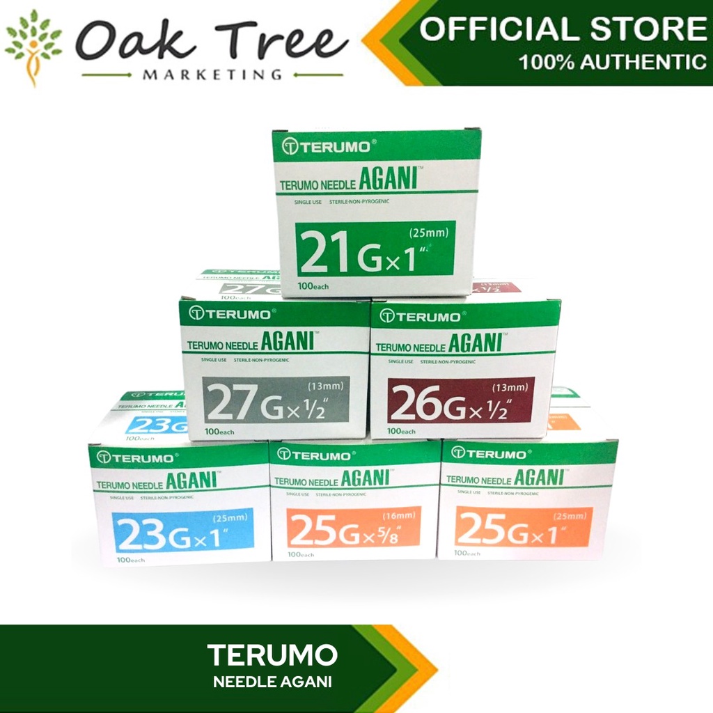 Terumo Disposable Needle G.20, G. 21, G.23, G.24, G.25, G.26, G.27 ...