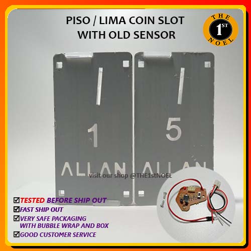 COIN SLOT S-TYPE OLD AND NEW COINS ACCEPTED WITH OLD SENSOR | Shopee ...