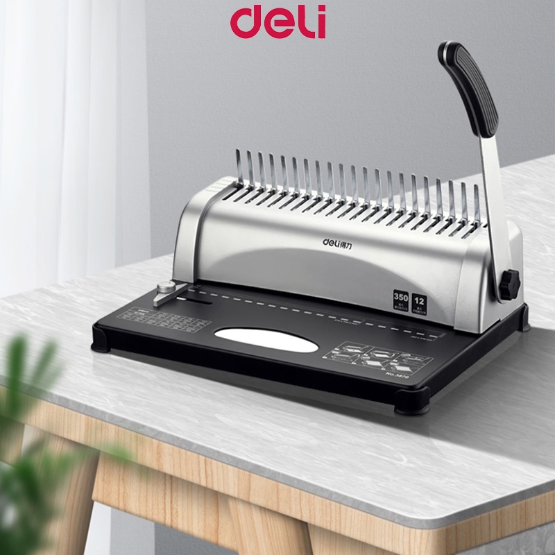 Deli Binding Machine Heavy Duty 21 Hole Paper Punch Puncher E3870 ...