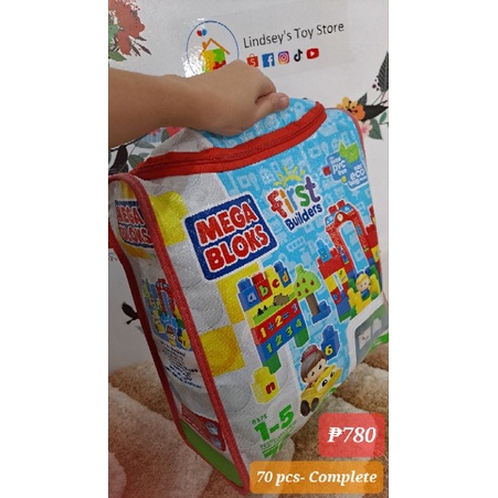 Mega Bloks Schoolhouse Fun 70pcs complete, with bag | Shopee Philippines