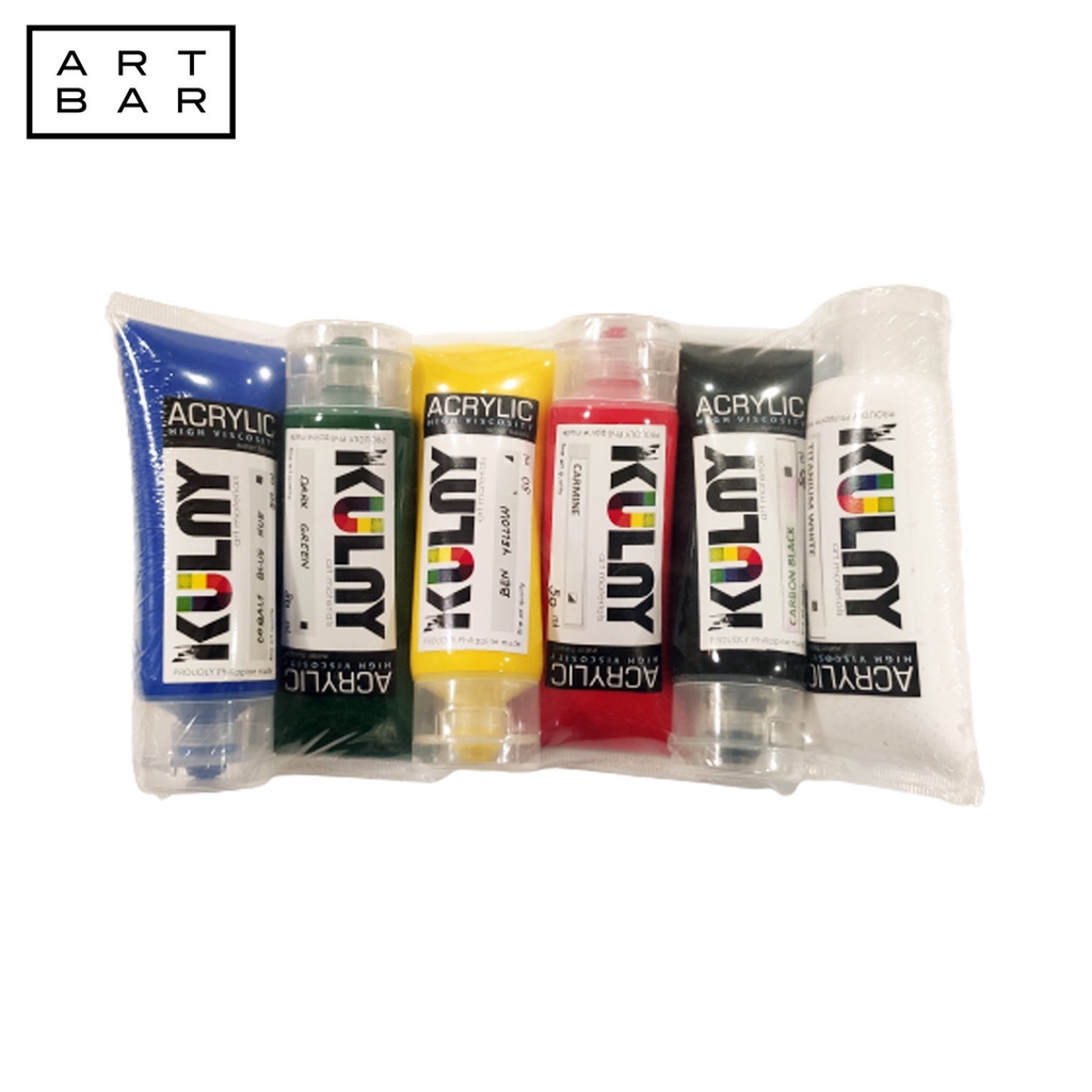 Kulay Acrylic Color Primary 6 X 50ml Set - Art Bar PH | Shopee Philippines