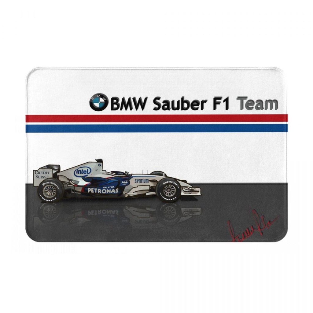 BMW Sauber F1 racing team logo Bathroom Anti-Slip Floor Mat Toilet Foot ...