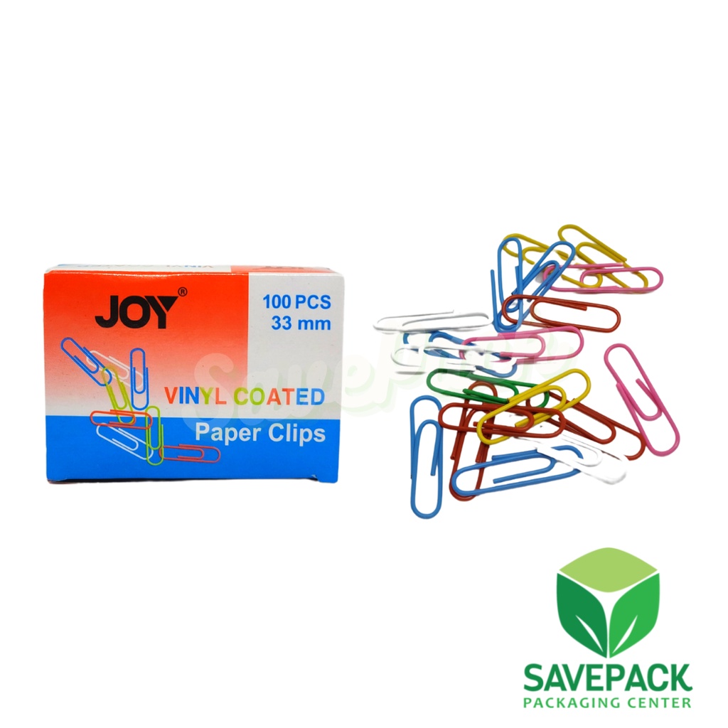 JOY Vinyl Paper Clip, 33mm or 50mm [100pcs/box] | Shopee Philippines