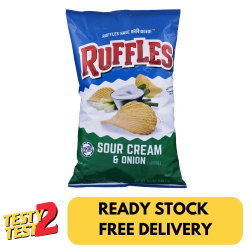 Ruffles Potato Chips - Sour Cream & Onion 184g | Shopee Philippines