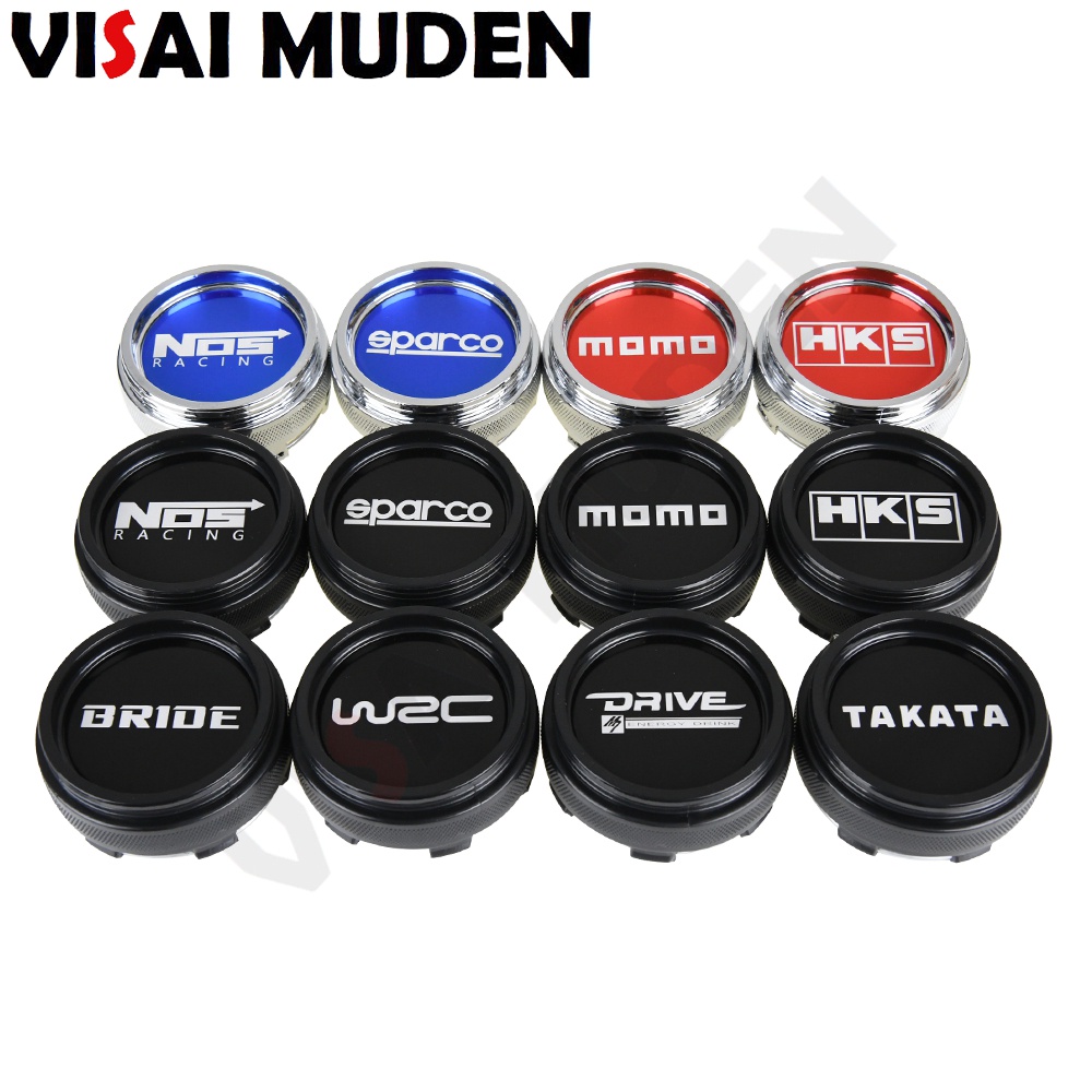 4PCS OD 66MM / ID 62MM Cap Sport Rim Cover HKS BRIDE NOS MOMO WRC TOYO ...