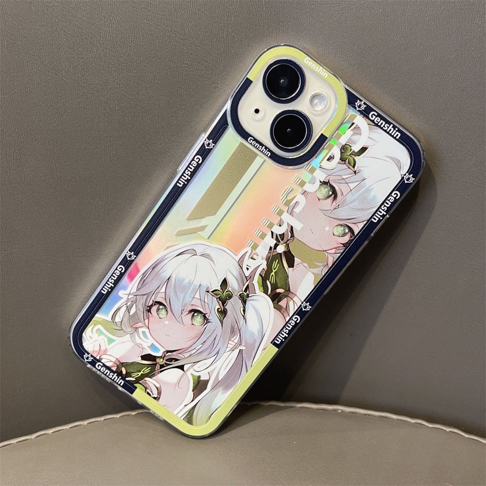 Genshin Impact mobile phone case Wanderer transparent Raiden Shogun ...