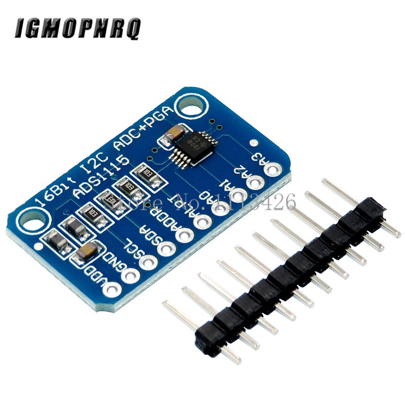 16 Bit I2C ADS1115 Module ADC 4 channel with Pro Gain Amplifier RPi ...