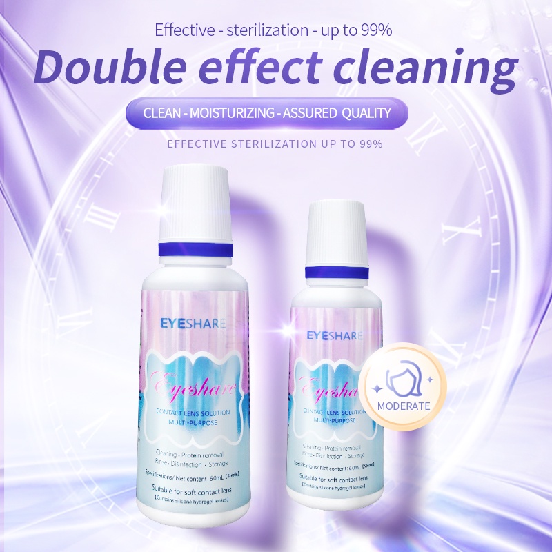 Eyeshare 60ml Efficient Bactericidal Care Solution Moisturize Cleaning ...