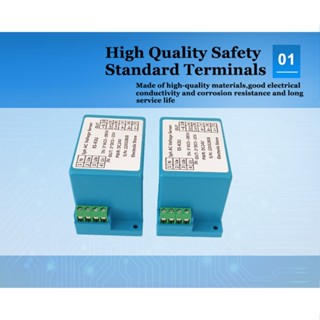 3ph AC Voltage Transmittert 500V Voltage Sensor Detector Analog Output ...