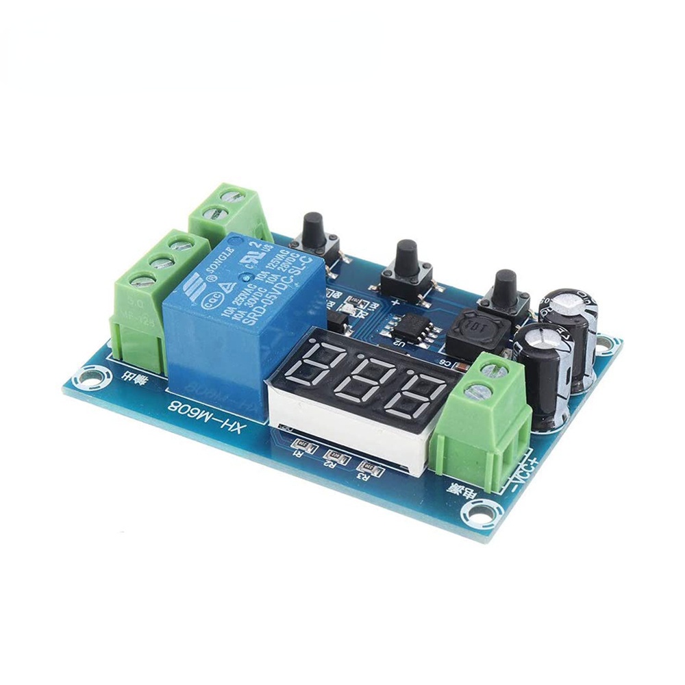 XH-M608 Battery Charge Discharge Module DC 6-40V Integrated Voltmeter ...